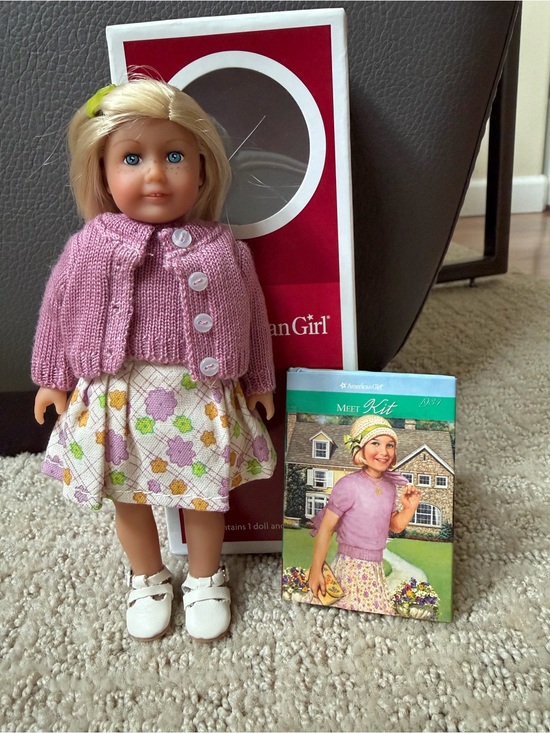 American Girl | Toys | American Girl Mini Kit Doll And Mini Book | Poshmark